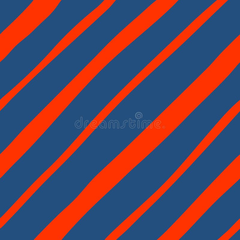 Hand Drawn Diagonal Stripes Vector Seamless Pattern. Modern Minimal ...
