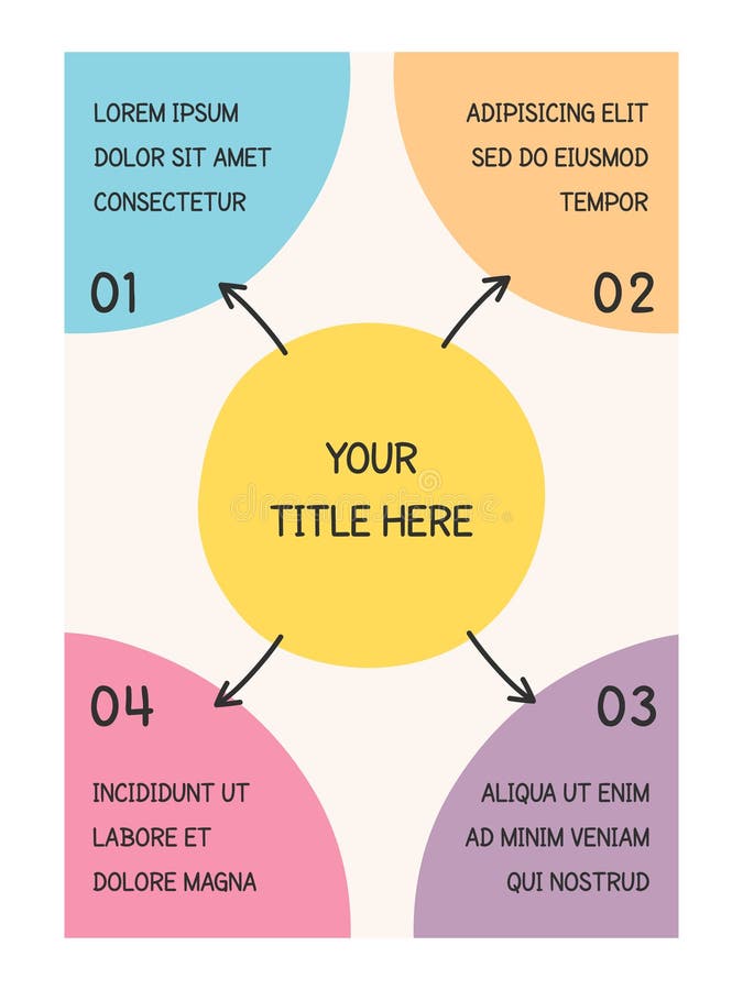 Hand Drawn Diagram Template Stock Vector - Illustration of marketing ...