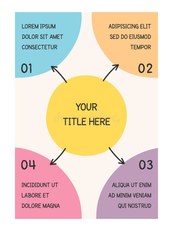 Hand Drawn Diagram Template Stock Vector - Illustration of marketing ...