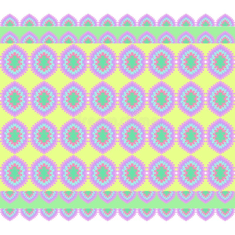 Hand Drawn Digital Abstract Beautiful Seamless Pastel Multicolored ...