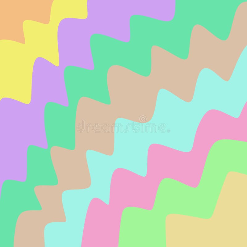 Hand Drawn Digital Abstract Beautiful Seamless Pastel Multicolored ...