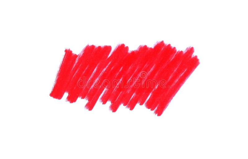 Hand Drawn Dirty Red Pencil Scribble Stock Illustration - Illustration ...