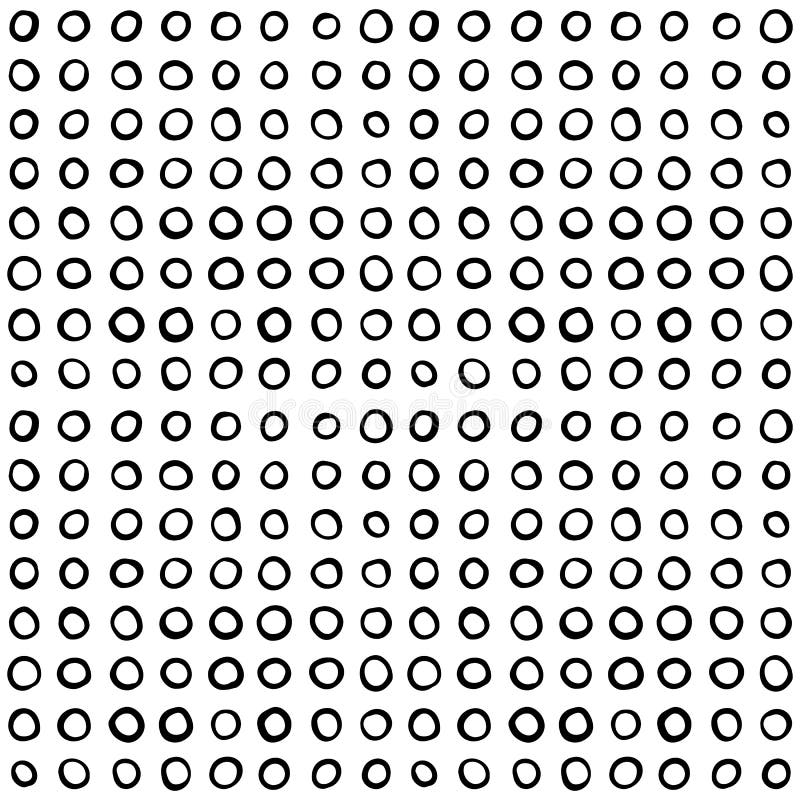 Hand Drawn Doodle Abstract Black and White Seamless Pattern Stock ...