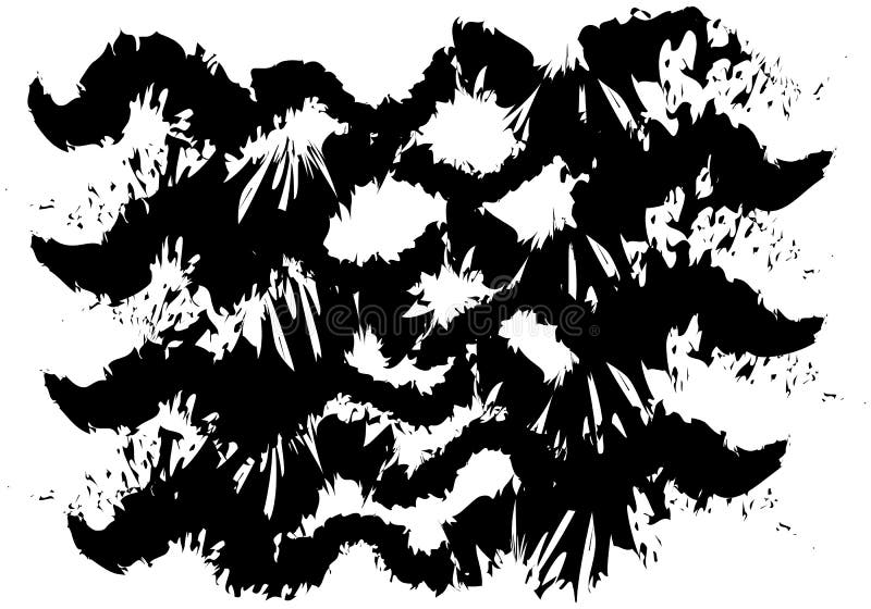Hand Drawn Doodle Abstract Pattern in Black and White Style. Random ...