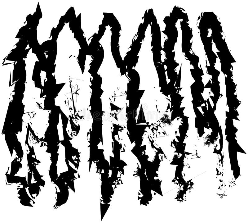 Hand Drawn Doodle Abstract Pattern in Black and White Style, Texture ...