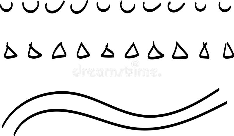 Hand Drawn Doodle Brush Lines Vector Image Stock Vector - Illustration ...