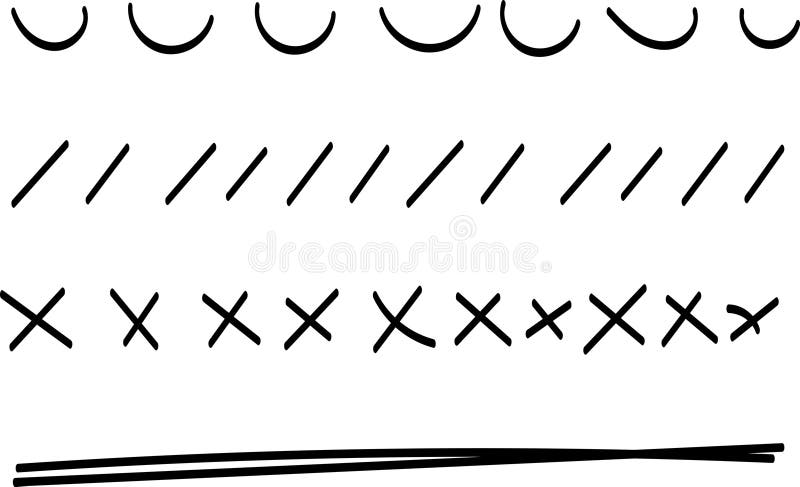Hand Drawn Doodle Brush Lines Vector Image Stock Illustration ...