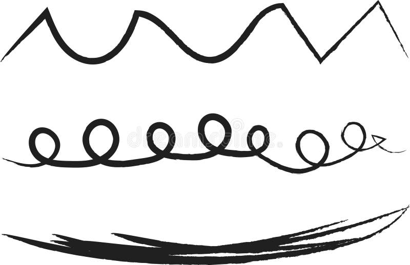 Hand Drawn Doodle Brush Lines Vector Image Stock Illustration ...