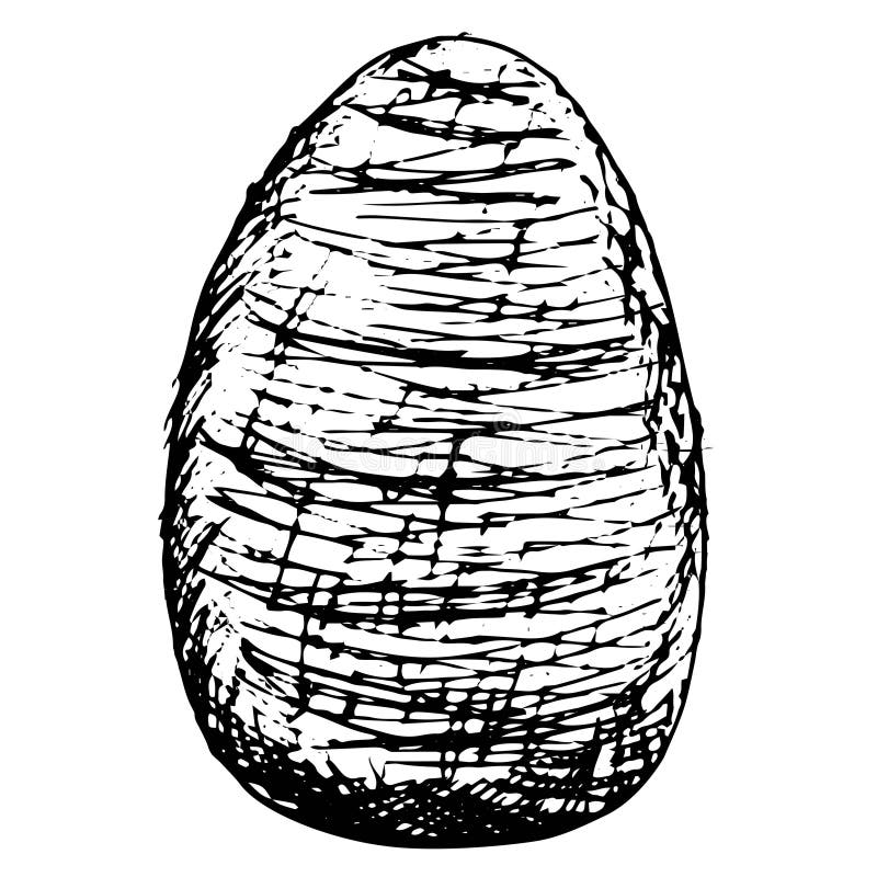 Hand-drawn Doodle of the Egg Stock Vector - Illustration of gift ...