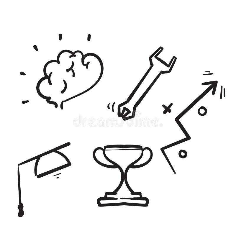 Hand Drawn Doodle Element for Infographic Purpose Icon Illustration ...