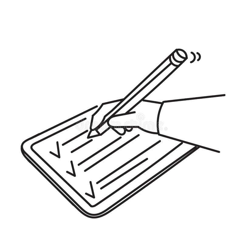 Hand Drawn Doodle Feedback and Survey Illustration Set Icon Stock ...