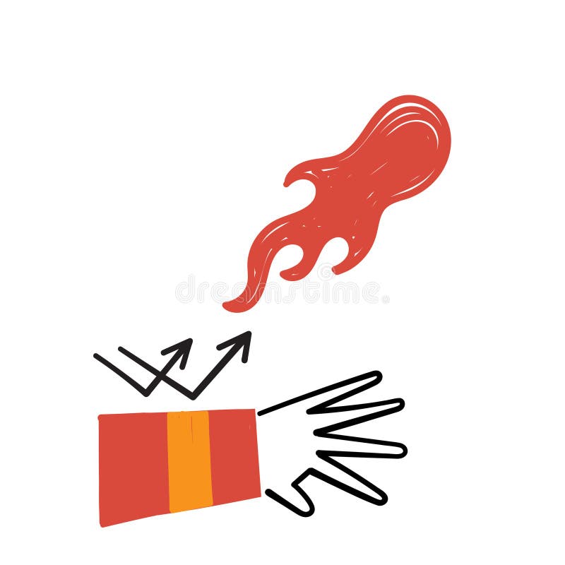 Hand Drawn Doodle Fireproof Clothing Illustration Stock Vector ...