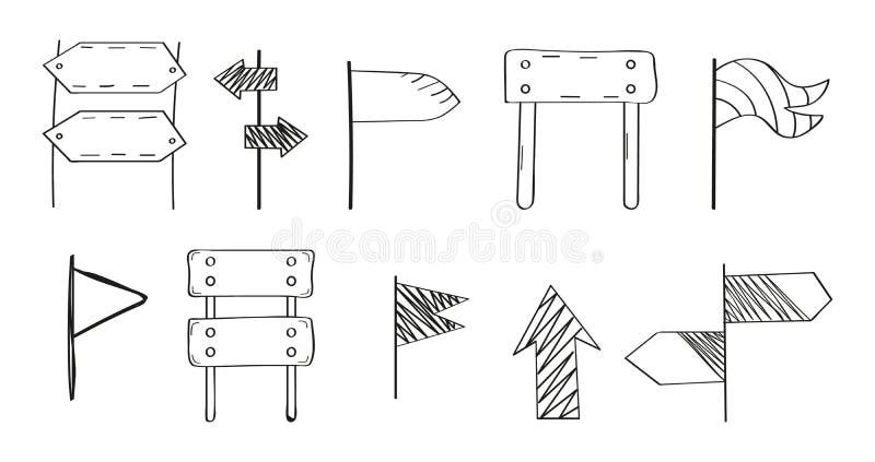 Drawn Road Signs Stock Illustrations – 691 Drawn Road Signs Stock ...