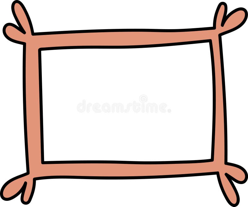 Hand-Drawn Doodle Frame stock illustration. Illustration of sketch ...