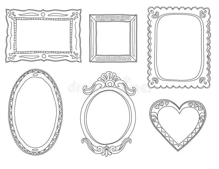 Hand-drawn doodle frames stock vector. Illustration of doodle - 26652514