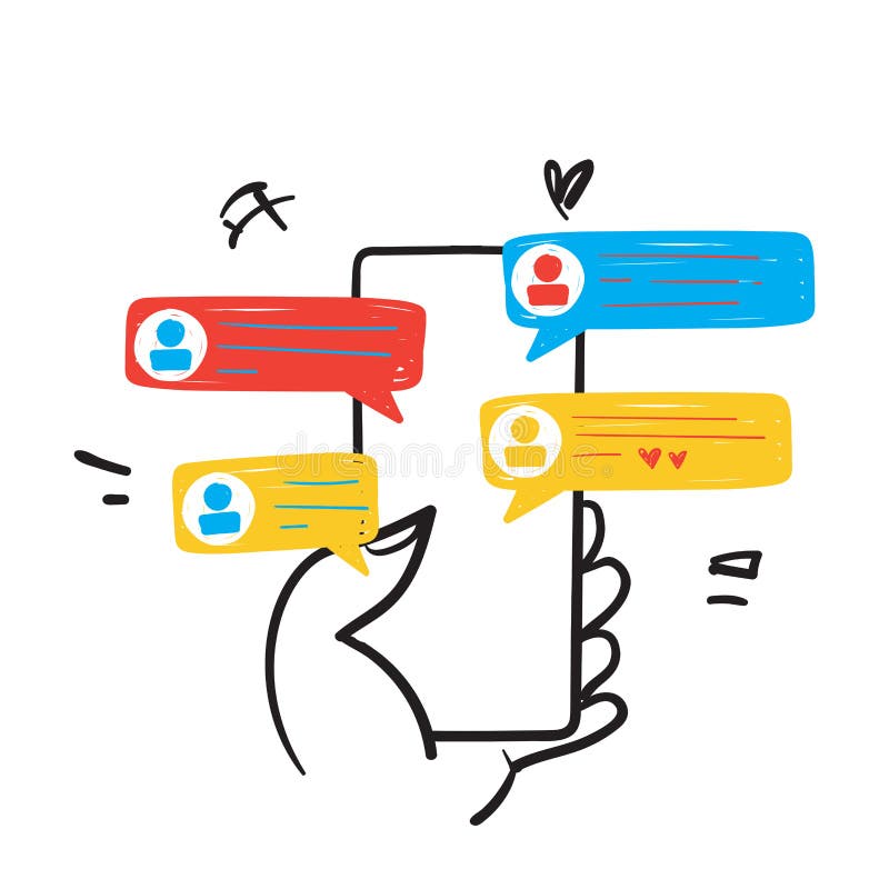 Doodle Messages Stock Illustrations – 1,136 Doodle Messages Stock ...