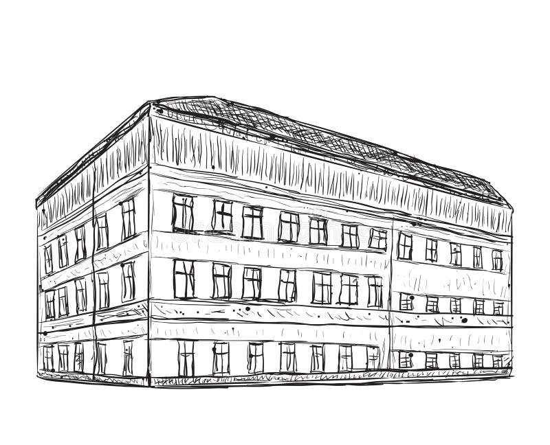 Hand drawn doodle house. stock vector. Illustration of hand - 72182275