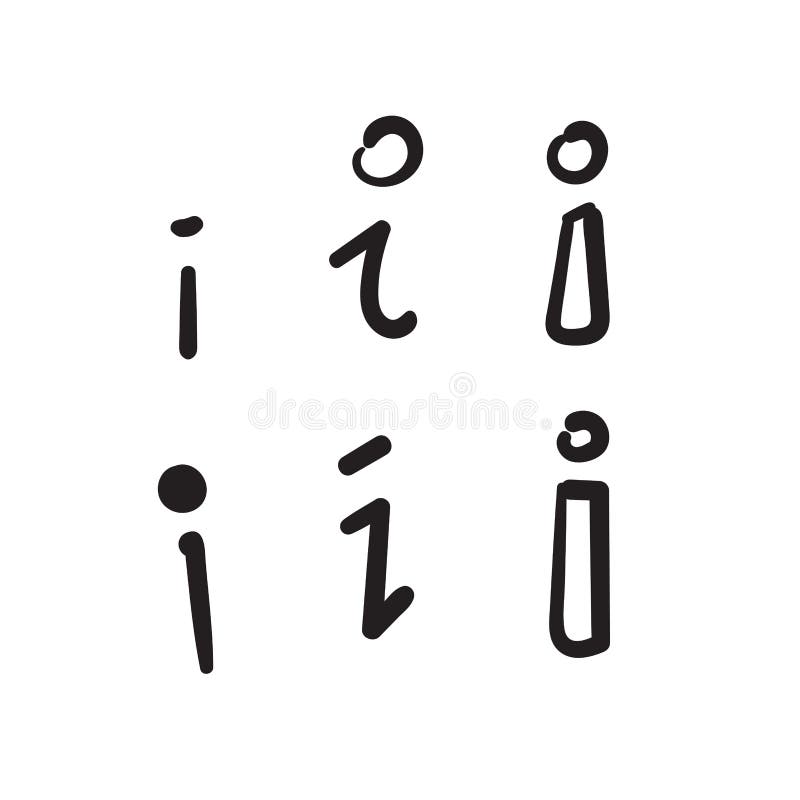 Hand Drawn Doodle Information Sign Vector Icon Stock Vector ...