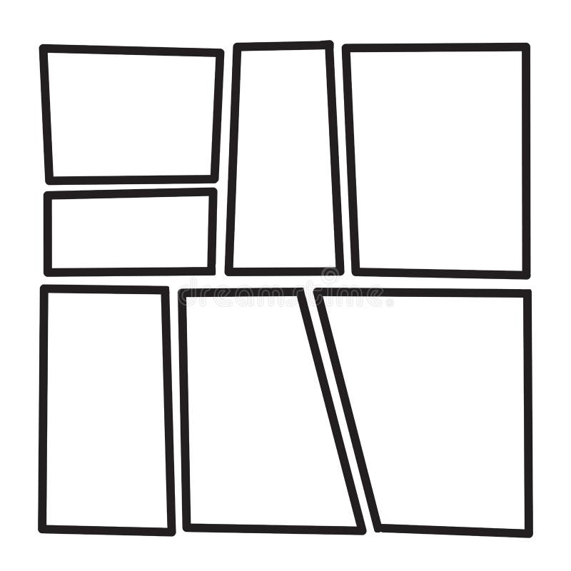 Hand Drawn Doodle Japanese Comic Manga Frame Illustration Vector Stock ...