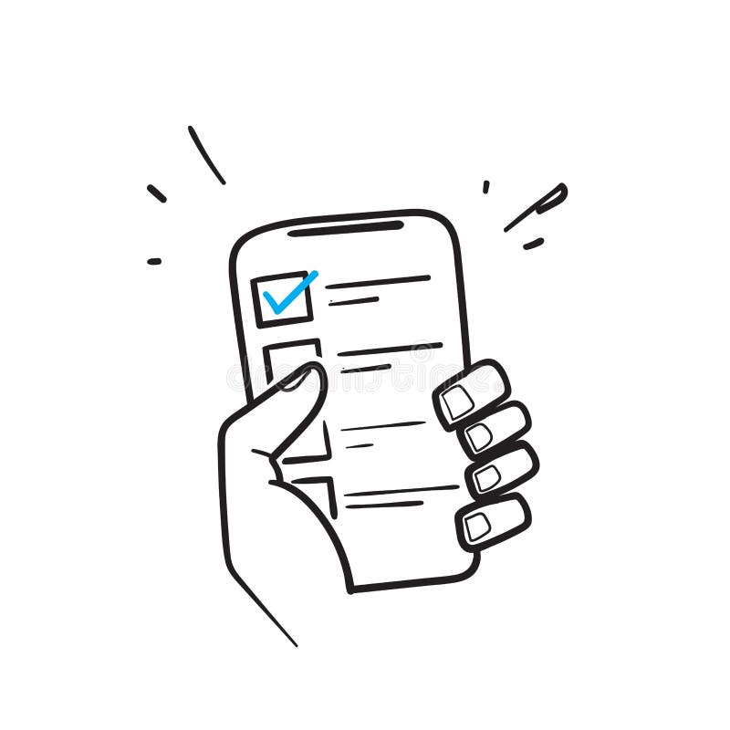 Hand Drawn Doodle Online Test Survey Questionnaire Fill and Blank ...