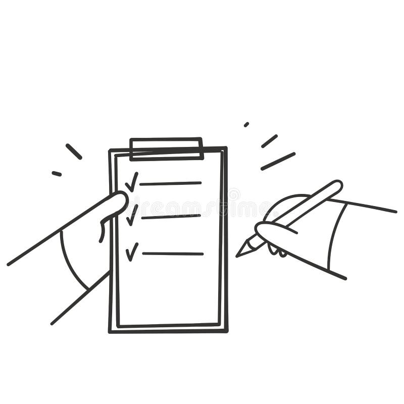 Blank Clipboard Doodle Stock Illustrations – 384 Blank Clipboard Doodle ...