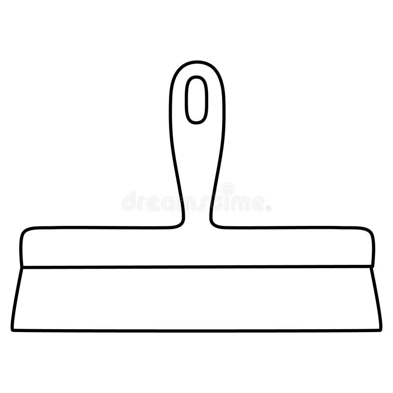 Hand Drawn Doodle Plastering Tool, Vector Illustration Stock ...