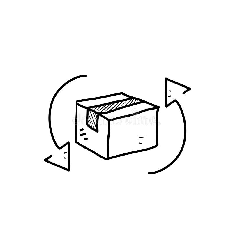 Cargo Packages Doodle Stock Illustrations – 30 Cargo Packages Doodle ...