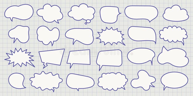 Empty Paper Speech Bubbles Stock Illustrations – 3,723 Empty Paper Speech Bubbles Stock ...