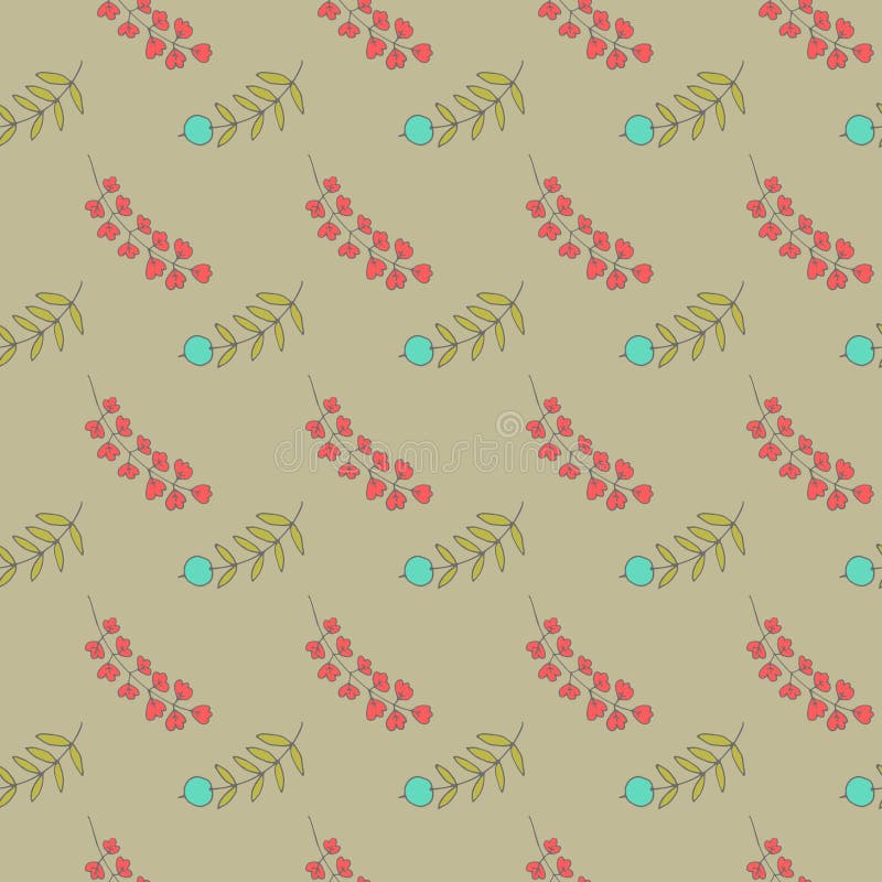 Hand Drawn Doodle Vintage Seamless Pattern Stock Illustration ...