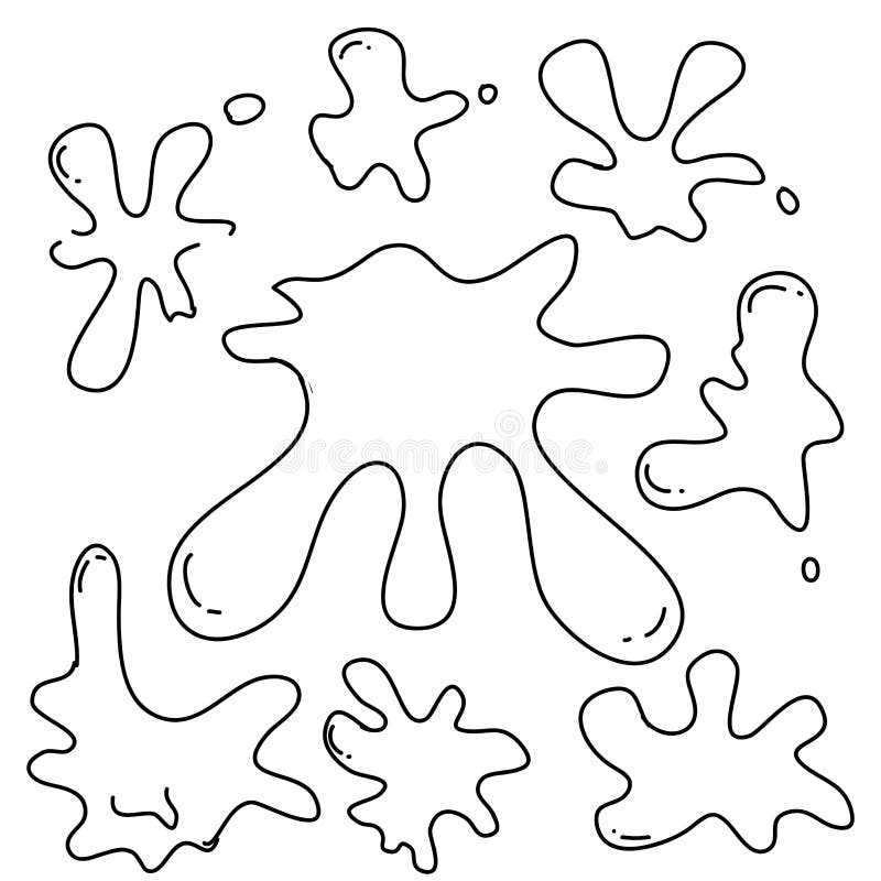 Splash Water Drop Coloring Pages
