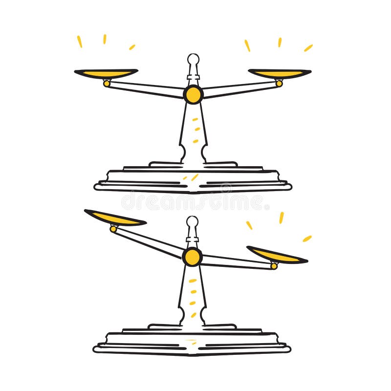 Hand Drawn Doodle Weight Scale Concept Illustration Vector Stock Vector ...