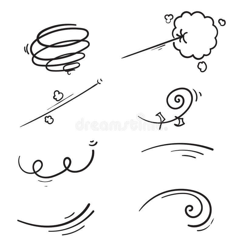 Hand Drawn Doodle Wind Collection Illustration Cartoon Manga Style ...