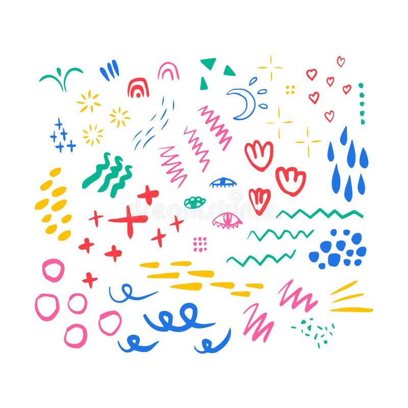 Quirky Vector Brush Strokes Stock Illustrations – 75 Quirky Vector ...