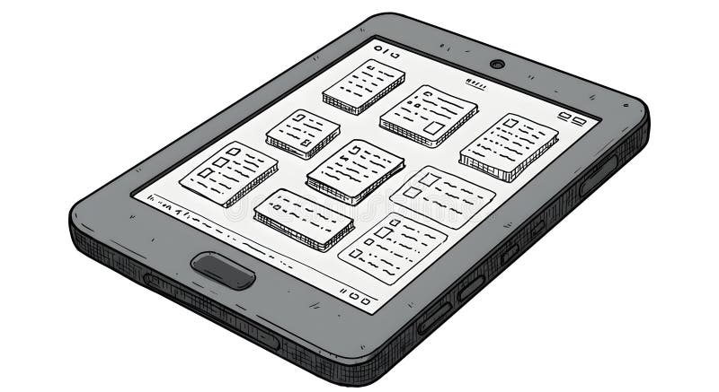 Hand Drawn E Reader Stock Photos - Free & Royalty-Free Stock Photos ...