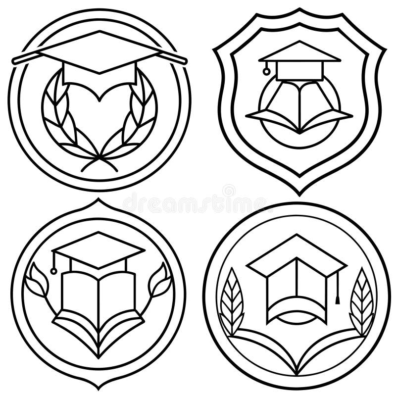 Hand-Drawn Education Logo Whimsical and Inspiring Design. Stock Vector ...