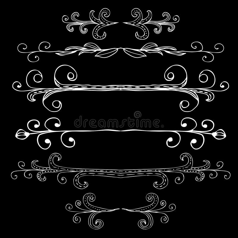 Hand-drawn Elements and Monograms for Design and Decorate. Stock Vector - Illustration of ...