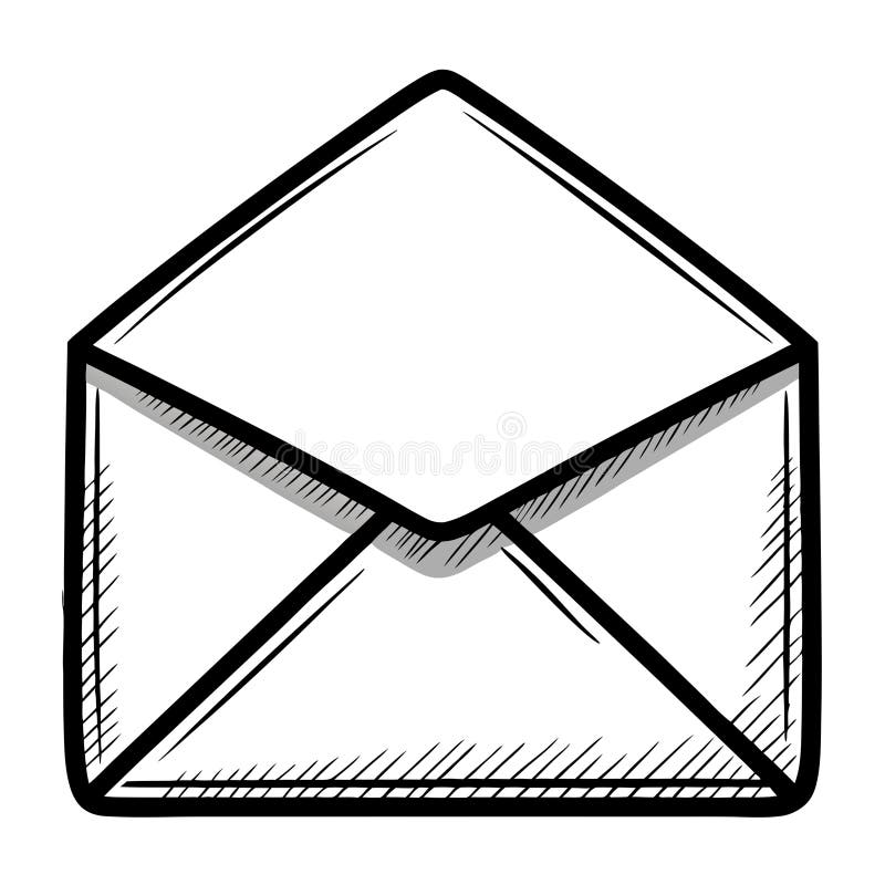 Hand-drawn Envelope Vector Design for Invitations Greetings and ...