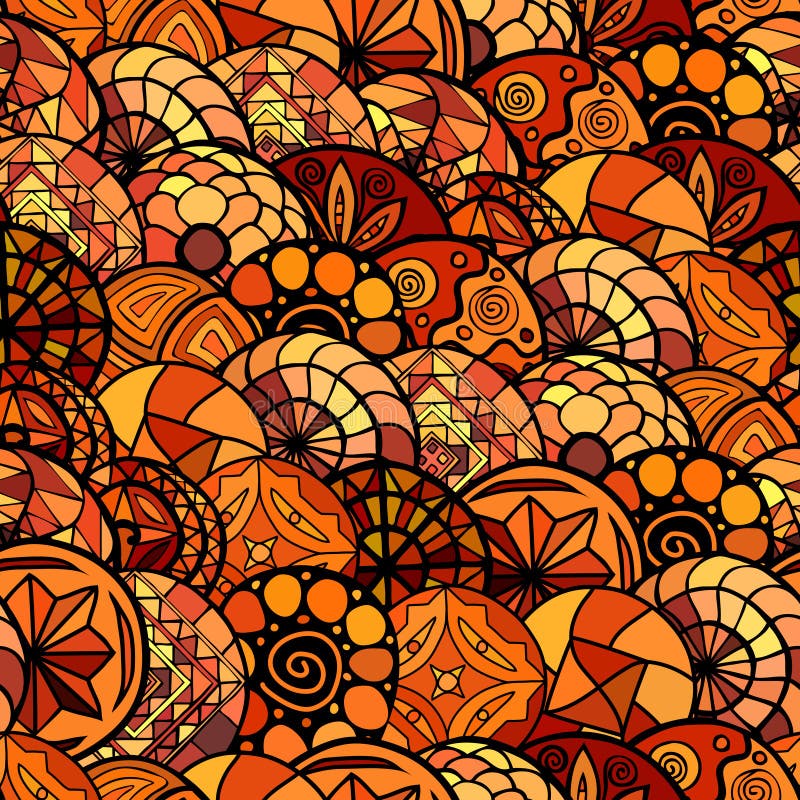 Vector Ethnic Seamless Pattern Stock Illustration - Illustration of ...