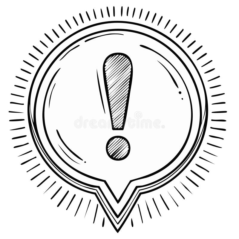 Exclamation Mark Sketch Stock Illustrations – 4,748 Exclamation Mark ...