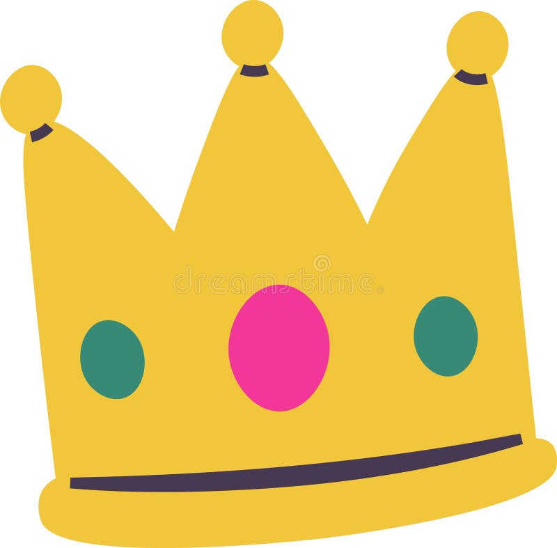 Hand Drawn Fairy Tale Crown Stock Illustration - Illustration of ...