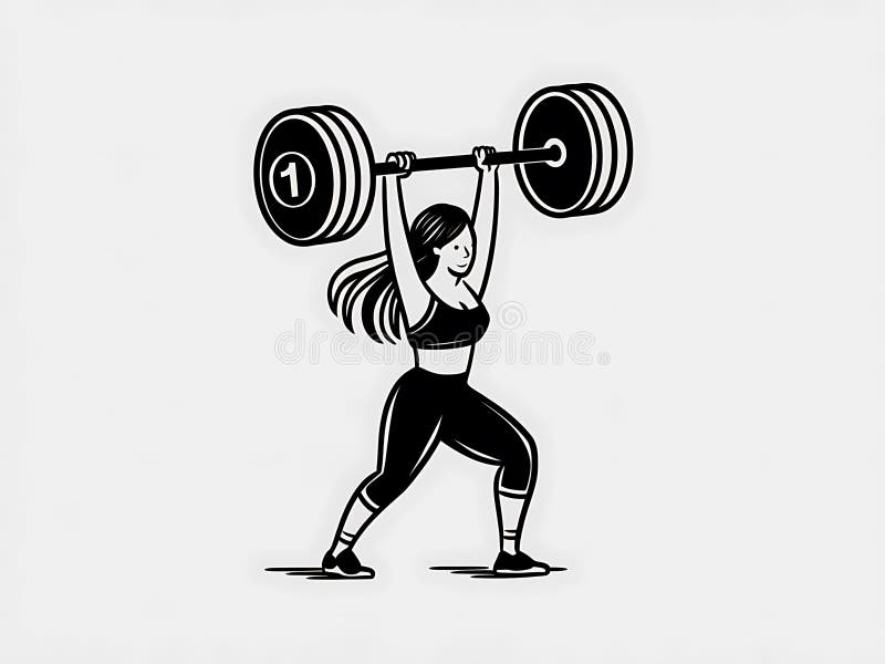 Hand-Drawn Feminine Strength Symbol Illustration Stock Illustration ...