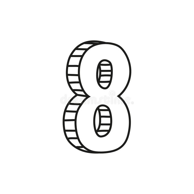 Hand Number 8 Eight Stock Illustrations – 604 Hand Number 8 Eight Stock ...