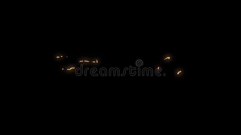 Hand Drawn Fire Elements with Glow Effect. Stock Footage - Video of ...