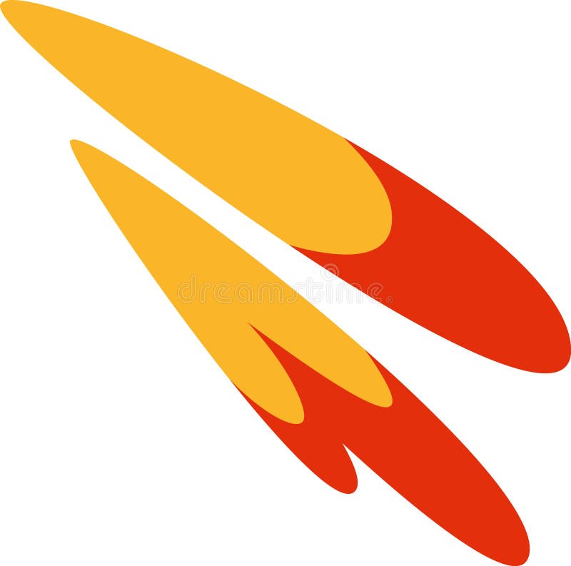 Hand Drawn Fire Trail stock illustration. Illustration of sketch ...