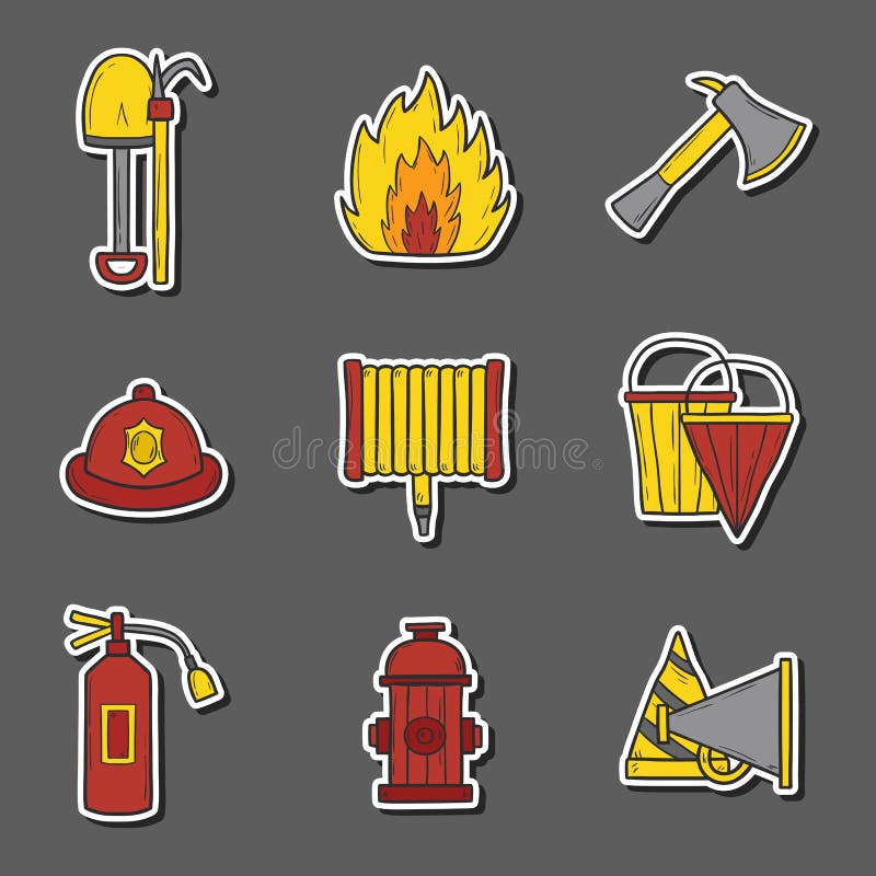 Firefighter Objects Stock Illustrations – 266 Firefighter Objects Stock ...
