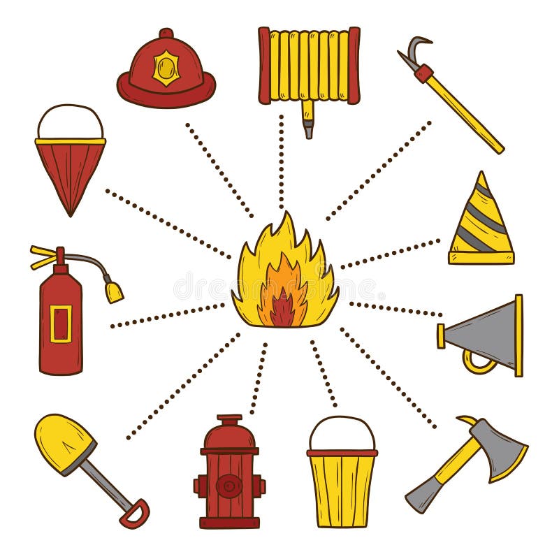 Firefighter Objects Stock Illustrations – 266 Firefighter Objects Stock ...
