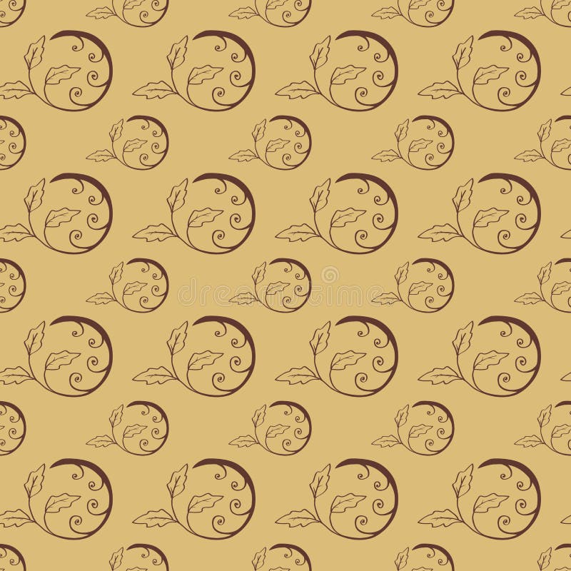 Hand Drawn Floral Seamless Pattern Stock Vector - Illustration of ...