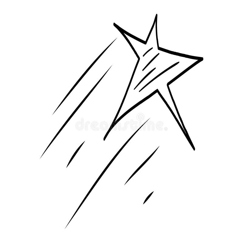 Flying Star Icon. Vector Illustration. Stock Illustration ...