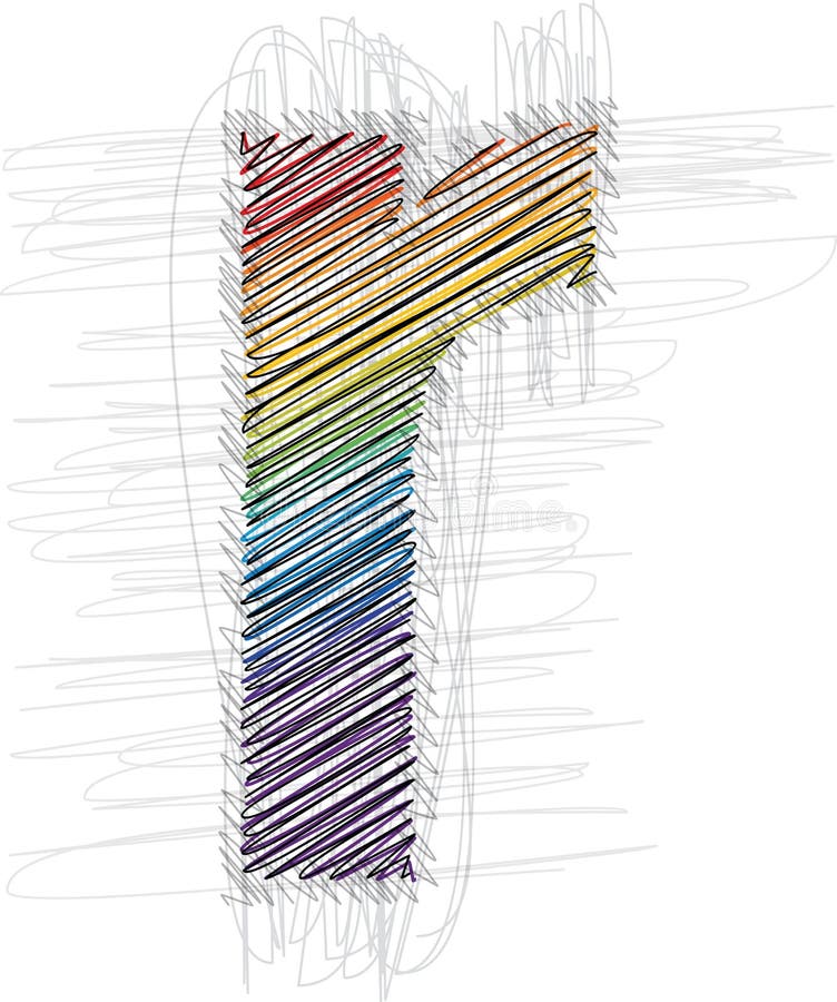 Hand drawn font LETTER r stock vector. Illustration of rough - 101819491