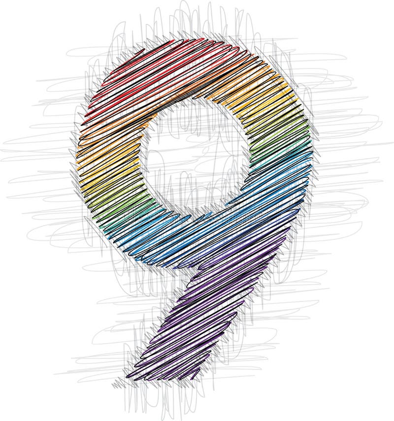 Hand drawn font NUMBER 9 stock vector. Illustration of nine - 101819339